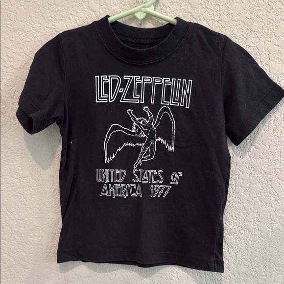 led zeppelin | Shirts & Tops | Led Zeppelin Black Kids Tshirt 3t | Poshmark